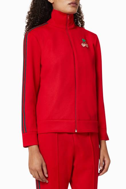 Shop Gucci Multicolour Red Gucci Logo Leggings for Women | Ounass UAE