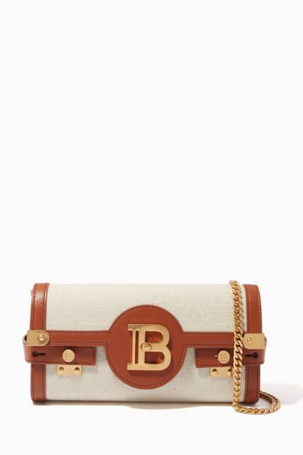 Shop Balmain Black B-Buzz 23 Clutch Bag in Leather for Women | Ounass UAE