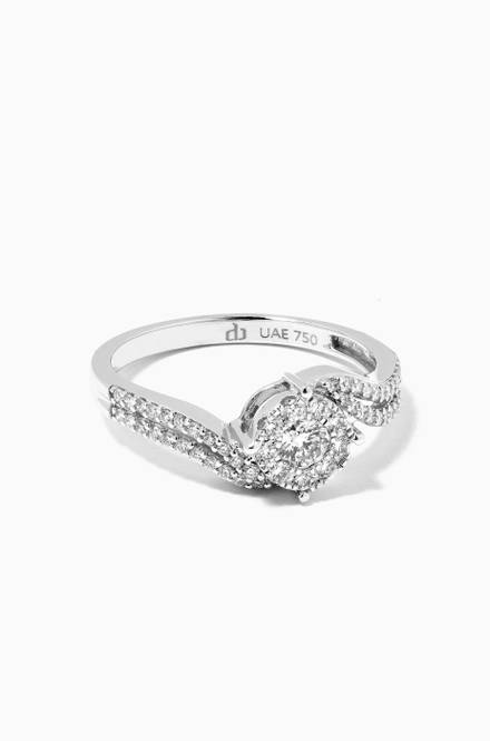 Shop Damas White OneSixEight Diamond Ring in 18kt White Gold for Women ...