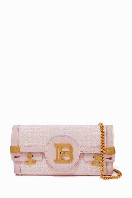 Shop Balmain Black B-Buzz 23 Clutch Bag in Leather for Women | Ounass UAE