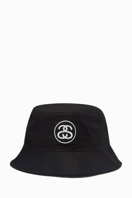 Shop Polo Ralph Lauren Black Bucket Hat in Cotton for Men | Ounass UAE